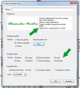 Firma digitale PAdES grafica con Adobe Acrobat Reader